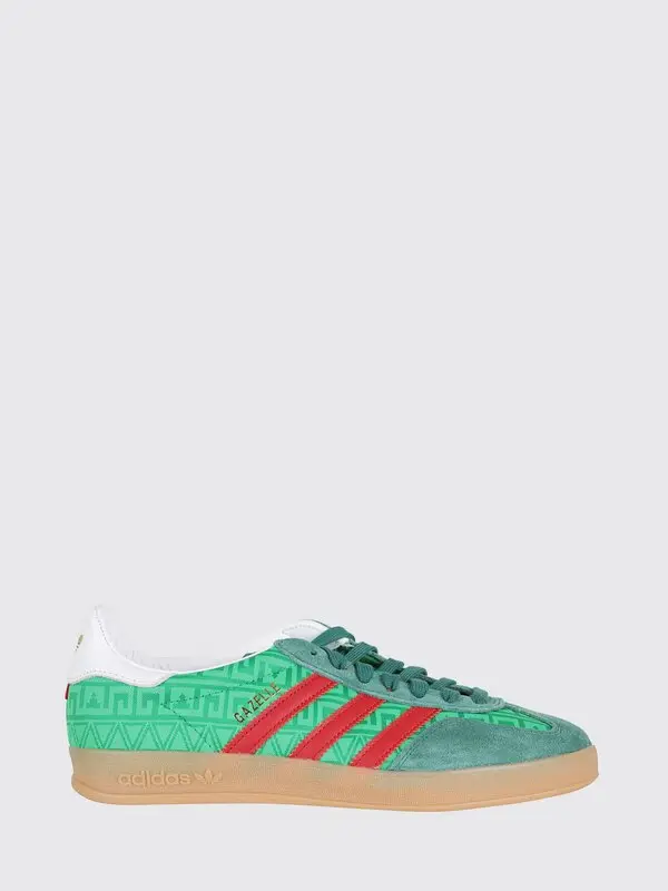ADIDAS ORIGINALS Gazelle Indoor Printed Leather Sneakers - Green