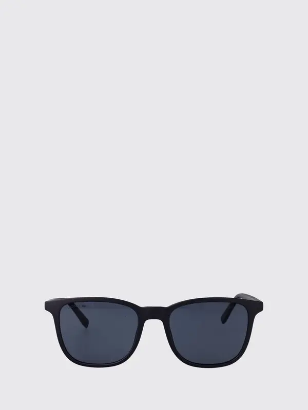 Lacoste Rectangular Frame Aviator Sunglasses In Acetate With Dark Lenses