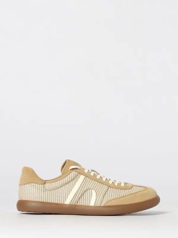Camper Pelotas Soller Lyocell And Suede Lace-up Sneakers - Brown