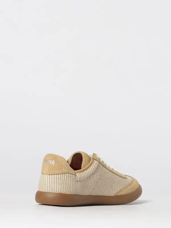 Camper Pelotas Soller Lyocell And Suede Lace-up Sneakers - Brown