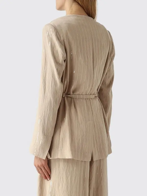 MEIMEIJ Viscose Robe Blazer With Sequins