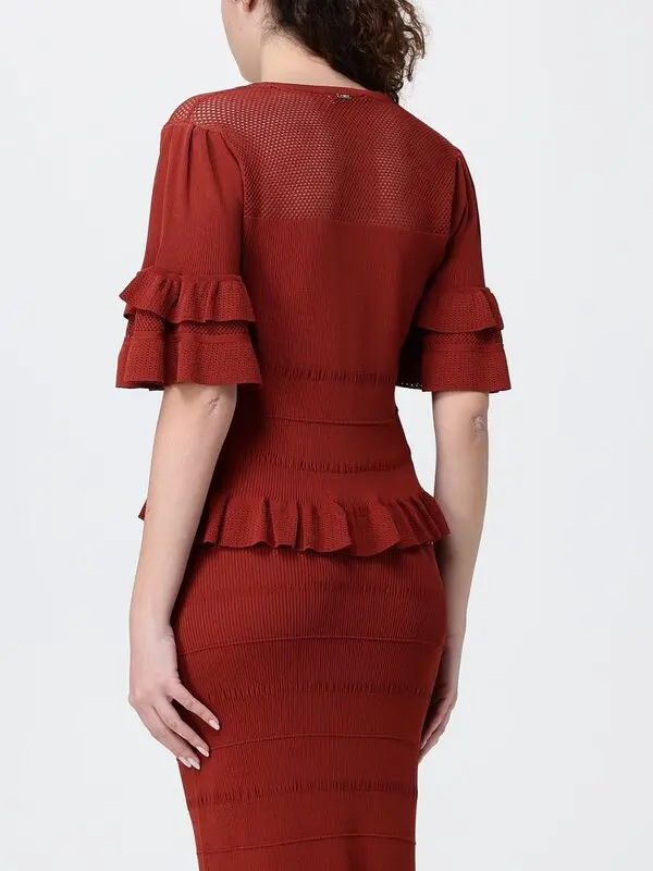 TWINSET Stretch Viscose Knit With Ruffles
