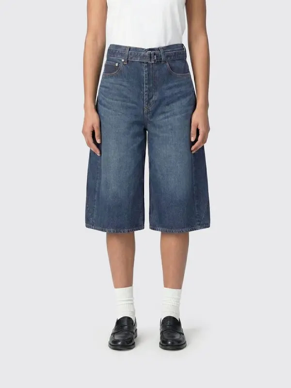 Sacai Cotton Denim Shorts