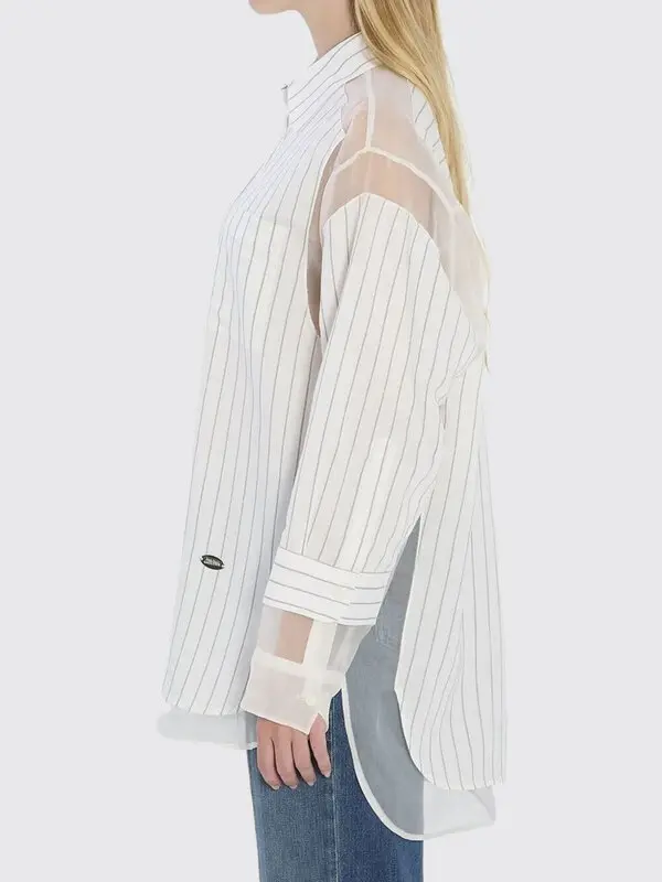 JEAN PAUL GAULTIER Striped Shirt With Sheer Paneling