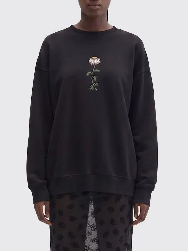 MARGHERITA MACCAPANI Cotton Sweatshirt With Floral Print