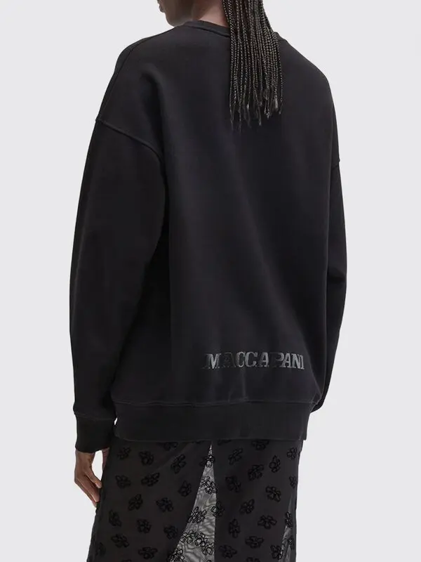 MARGHERITA MACCAPANI Cotton Sweatshirt With Floral Print