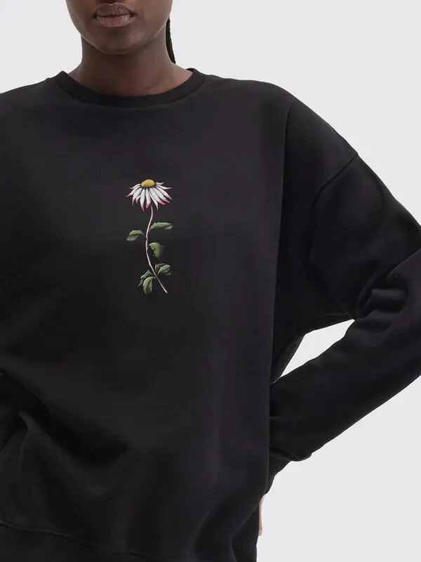 MARGHERITA MACCAPANI Cotton Sweatshirt With Floral Print