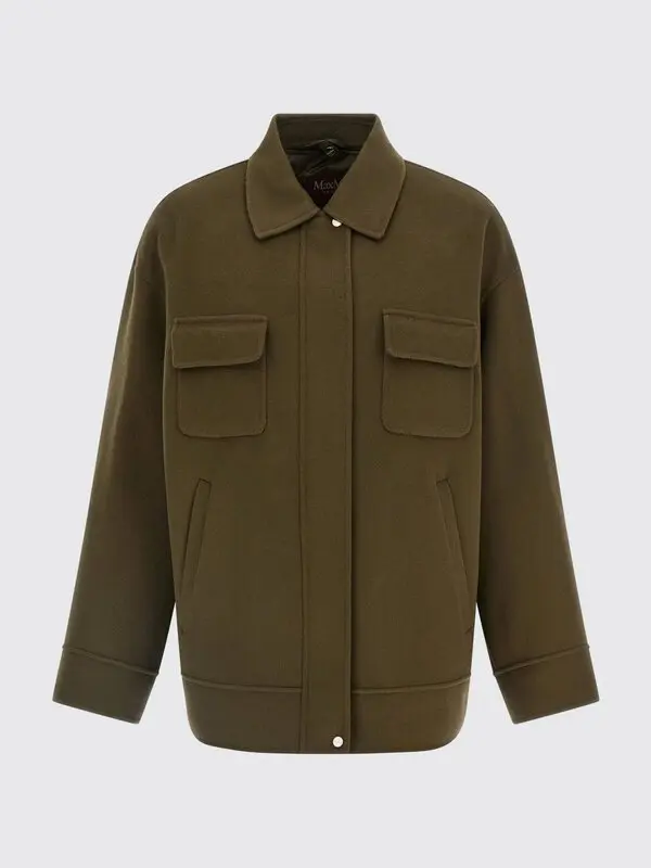 Max Mara Button-front Collared Jacket With Flap Pockets
