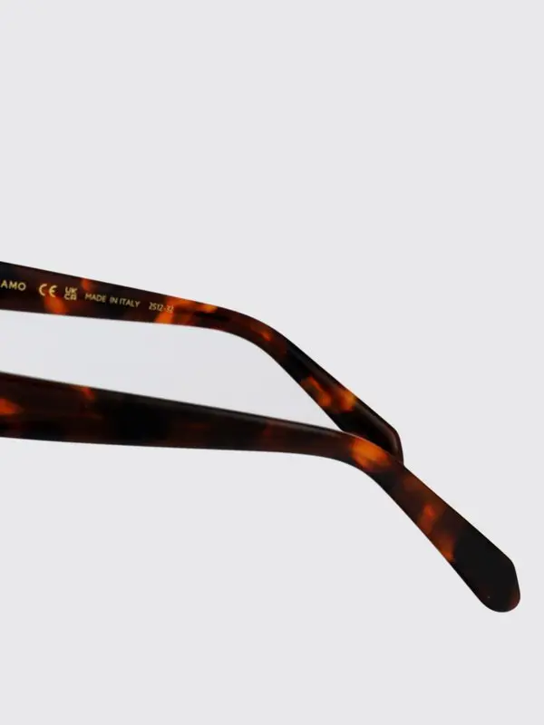 FERRAGAMO Rectangular Cat-eye Sunglasses In Acetate With Gancini Logo - Brown