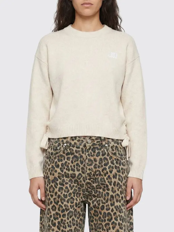 GANNI Wool Crew-neck Pullover