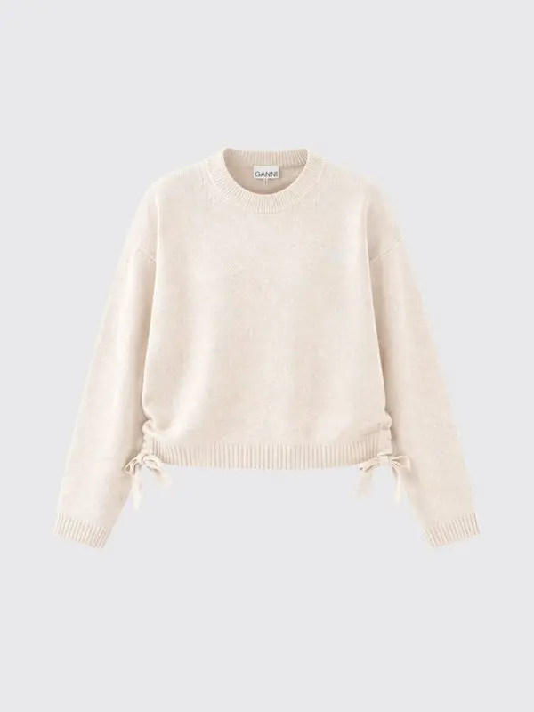GANNI Wool Crew-neck Pullover