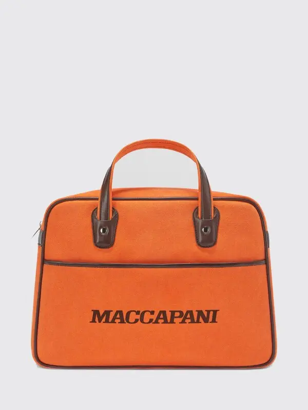 MARGHERITA MACCAPANI Cotton Canvas Handbag With Logo