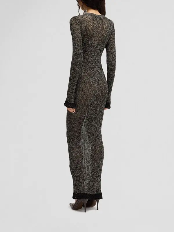 MARGHERITA MACCAPANI Sara Long Dress In Cotton Blend Knit
