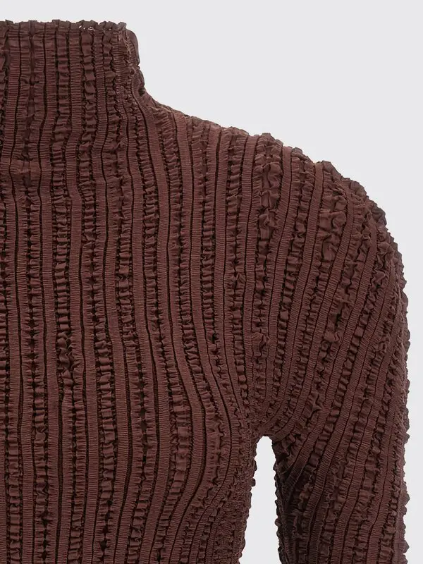 Issey Miyake Textured High Neck Jumper
