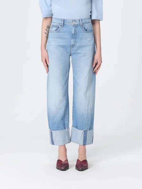 MOTHER Cotton Cropped Fit Jeans