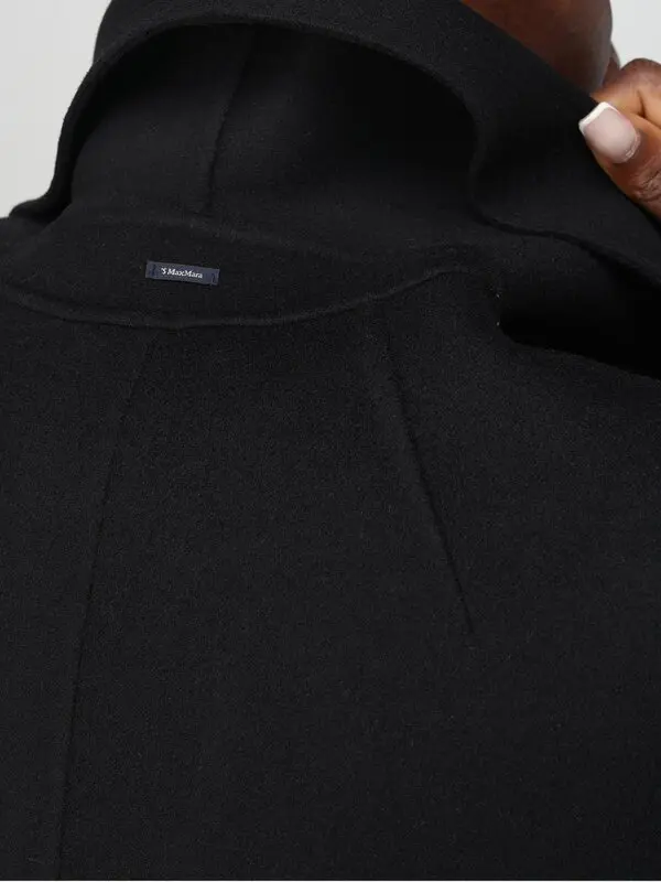 Max Mara Belted Wrap Coat - Black