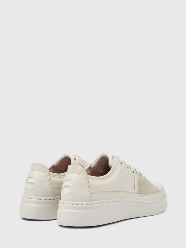 Camper Bi Twins Low-top Sneakers In Smooth And Suede Leather