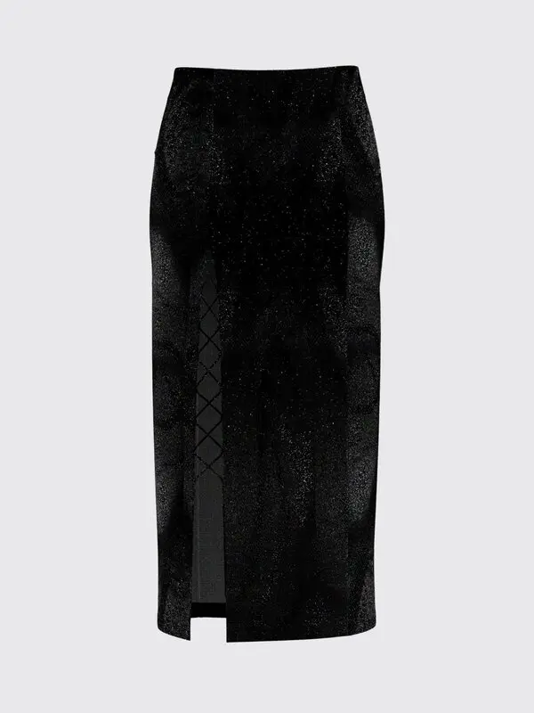 MARGHERITA MACCAPANI Glitter Cotton Blend Pencil Skirt