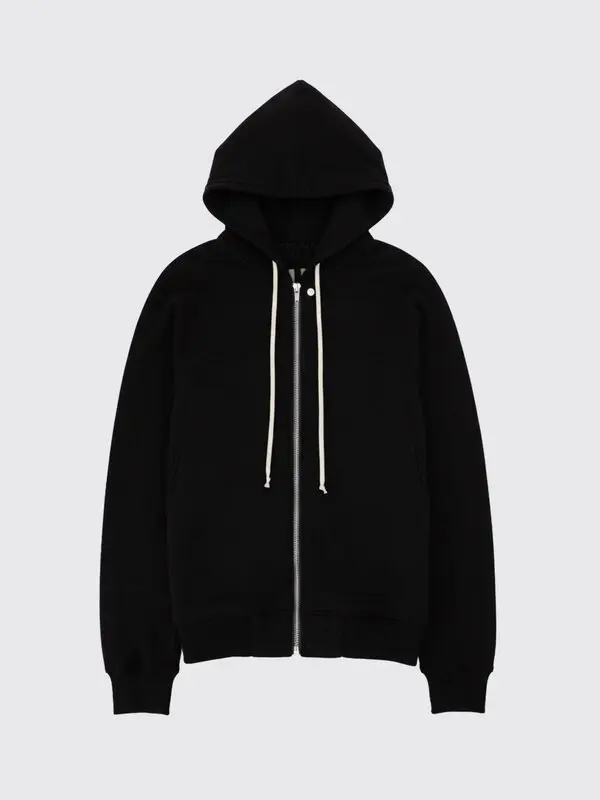 Rick Owens Cotton Zip-up Hoodie - Black