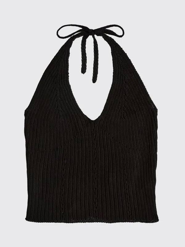 MARGHERITA MACCAPANI Mariah Knitted Cotton Halterneck Top