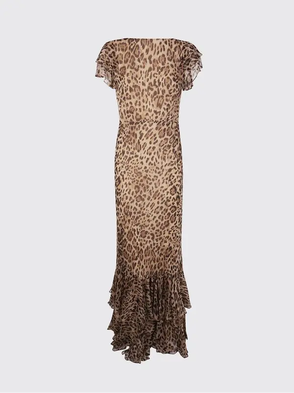 Rixo Leopard Print Maxi Dress