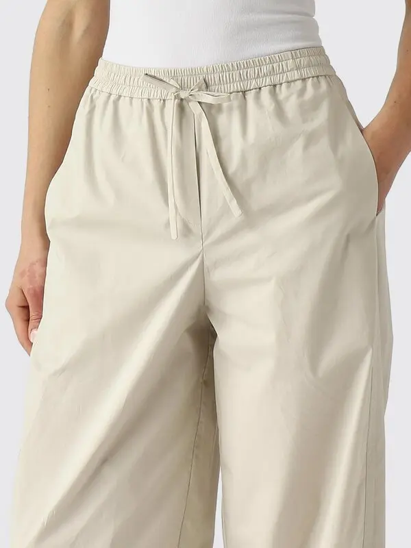 MEIMEIJ Cotton Blend Trousers With Drawstring