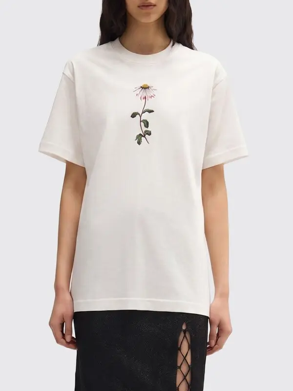 MARGHERITA MACCAPANI Cotton T-shirt With Floral Print