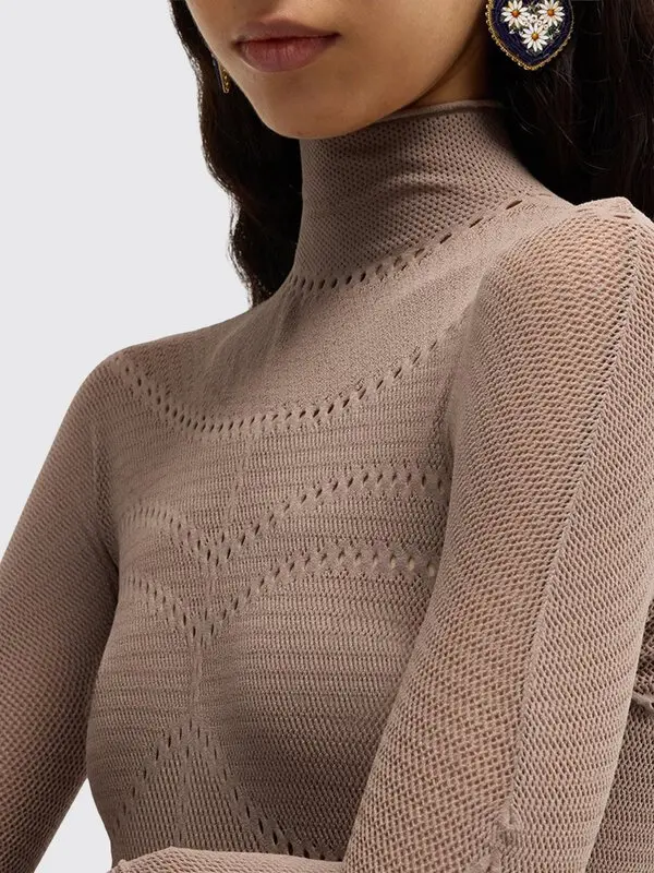 MARGHERITA MACCAPANI Second Skin Long Sleeve Top - Sand