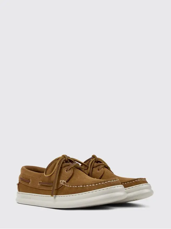 Camper Runner Suede Boat Loafers - Brown