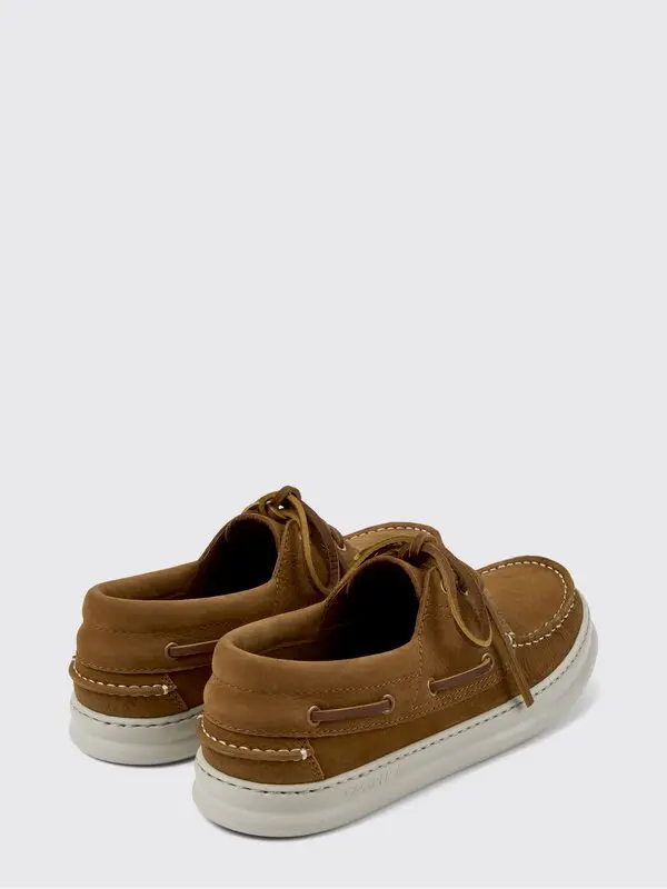 Camper Runner Suede Boat Loafers - Brown