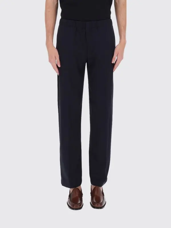 LARDINI Virgin Wool Slim Fit Trousers