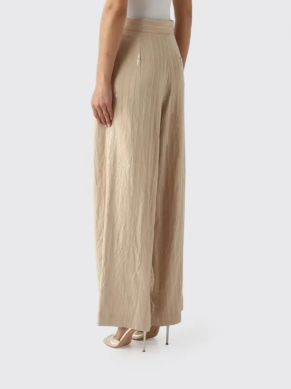 MEIMEIJ Meimei Viscose Blend Wide-leg Trousers With Sequins