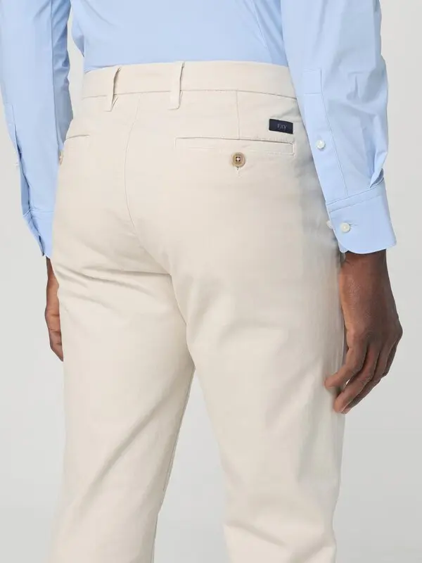 FAY Tailored Trousers - White