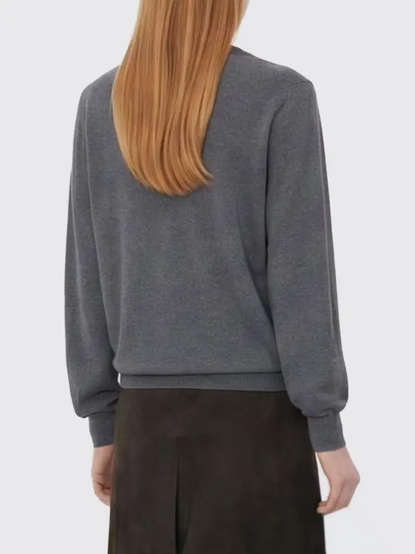 Loulou De Saison V-neck Cashmere Jumper - Grey