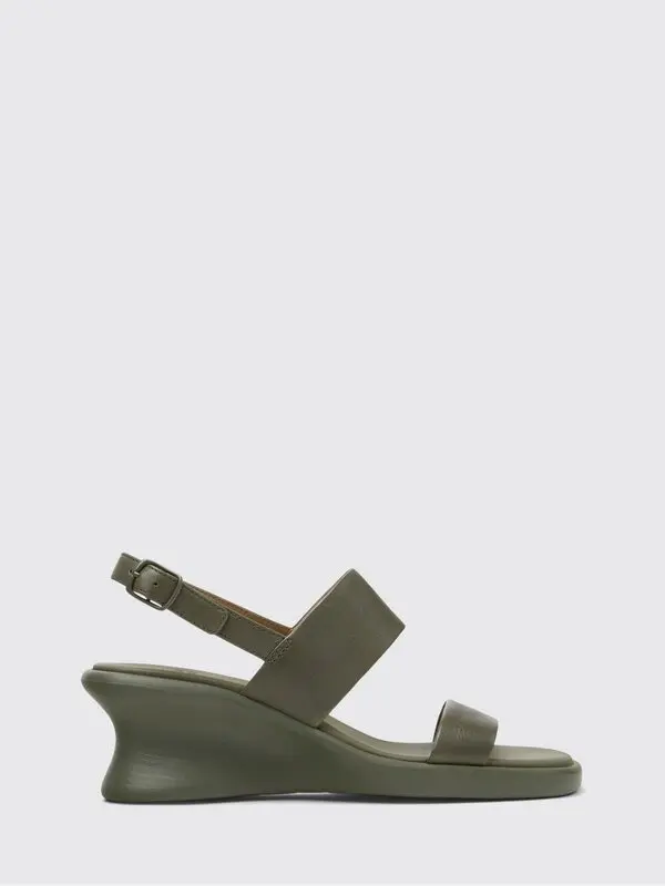 Camper Louise Leather Wedge Sandal