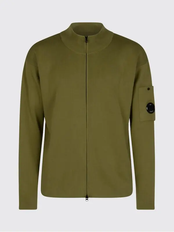 C.P. COMPANY Cotton Zip-up Cardigan - Green