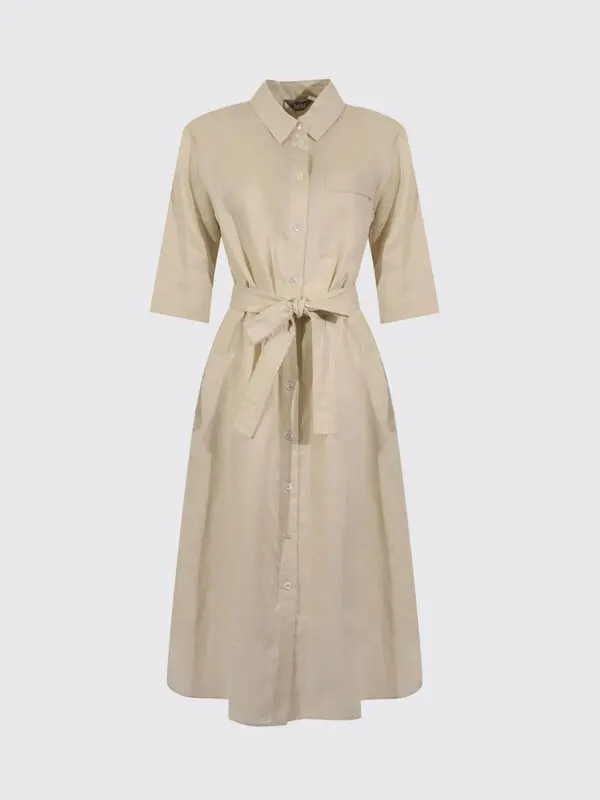 Max Mara Linen Chemisier Dress - Milk