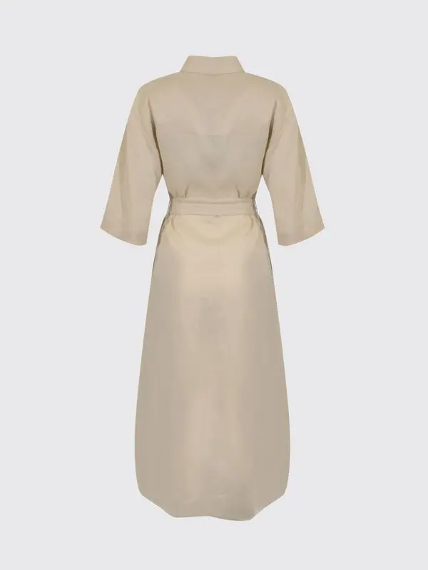 Max Mara Linen Chemisier Dress - Milk