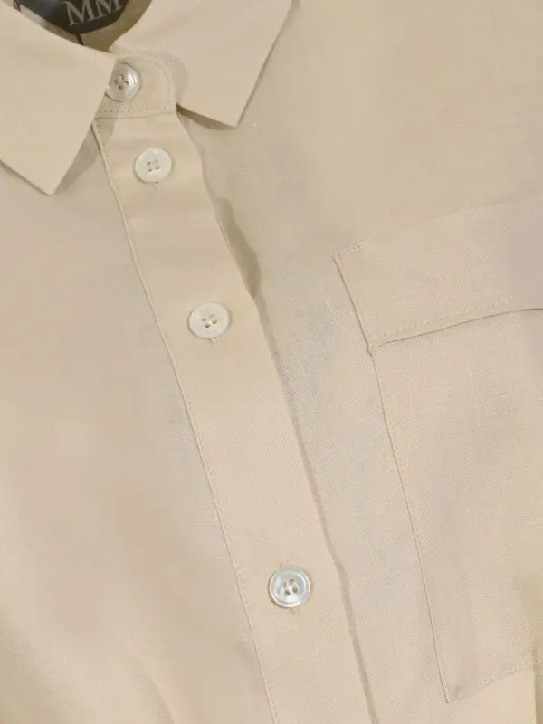 Max Mara Linen Chemisier Dress - Milk