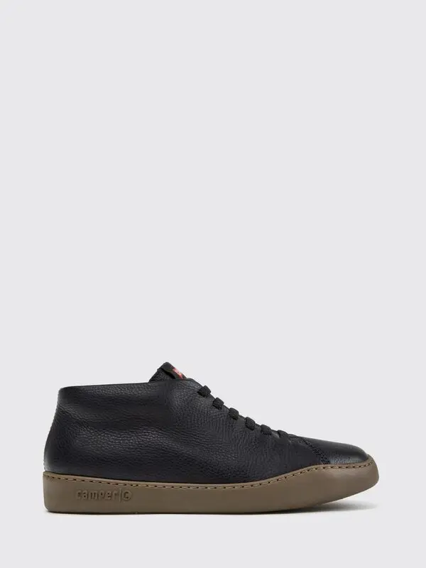 Camper Peu Touring Mid Top Slip-on Sneakers In Natural Grain Leather