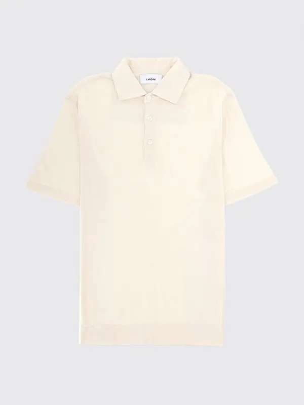 LARDINI Cotton Polo Shirt - Ivory