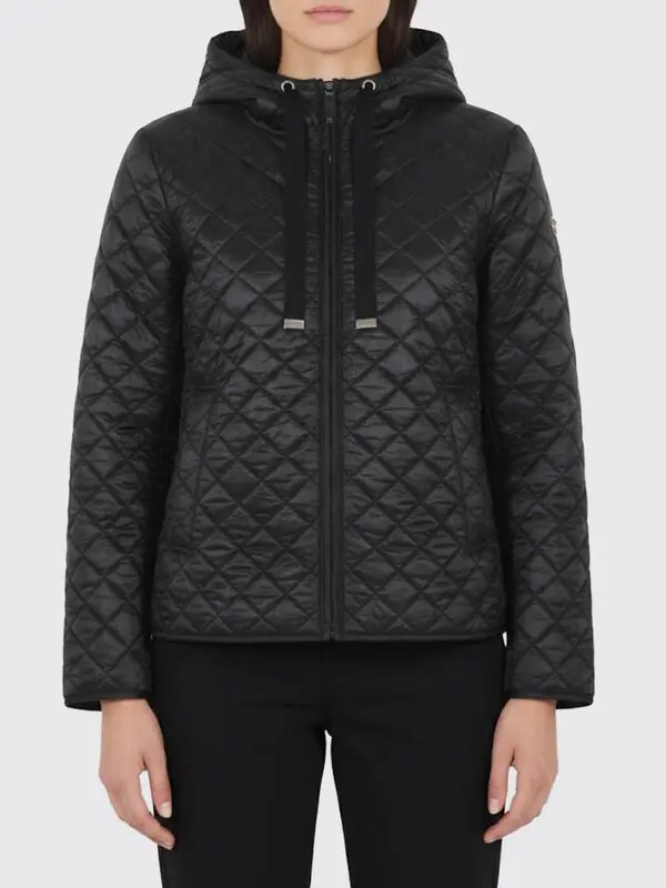Max Mara Hooded Quilted Jacket - Black