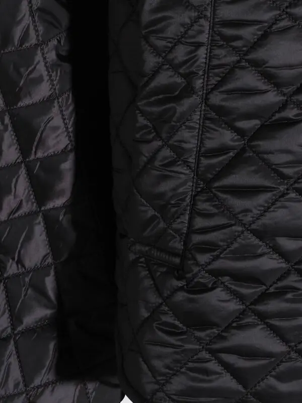 Max Mara Hooded Quilted Jacket - Black