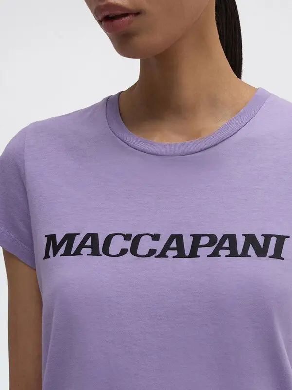 MARGHERITA MACCAPANI Cotton T-shirt With Logo