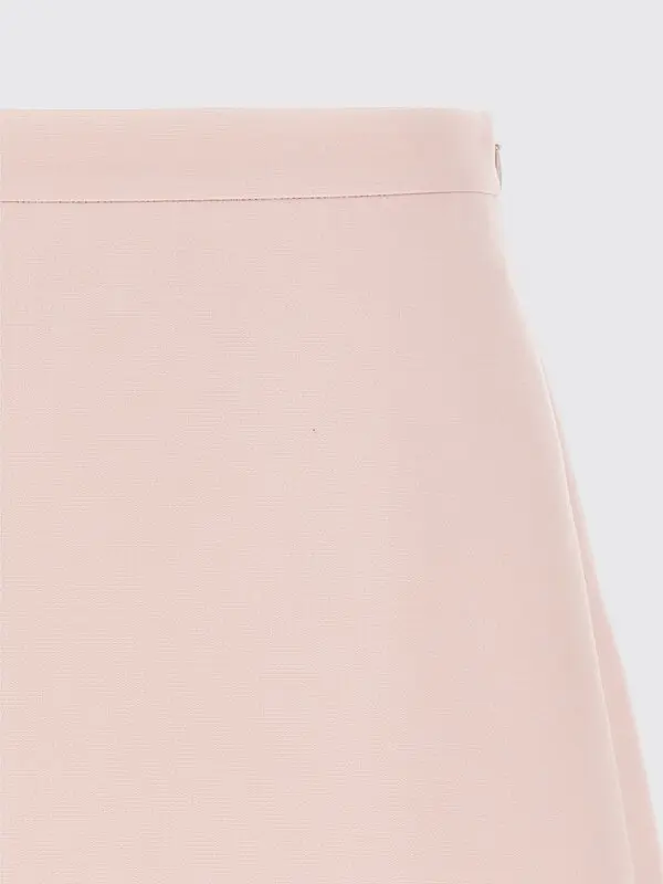 Valentino Garavani Feather-trimmed Wool Mini Skirt