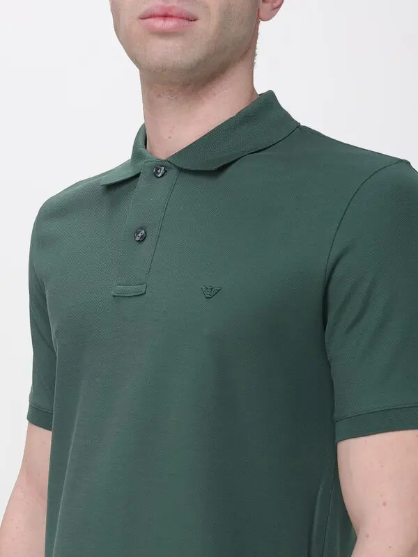 Emporio Armani Cotton Polo Shirt - Green