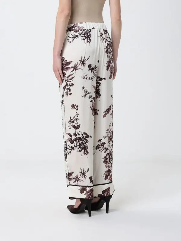 Liu Jo Floral Print Viscose Palazzo Pants
