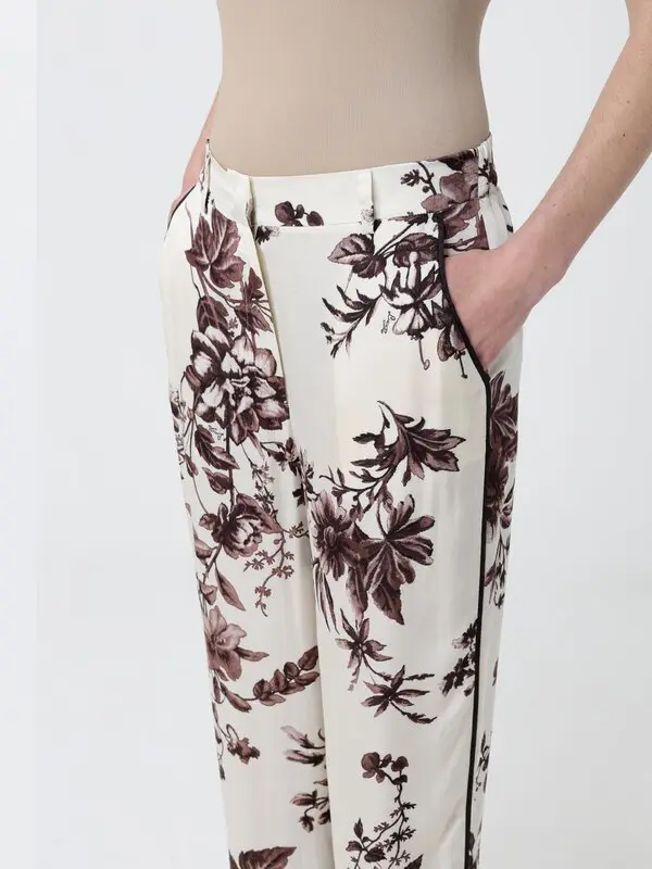 Liu Jo Floral Print Viscose Palazzo Pants