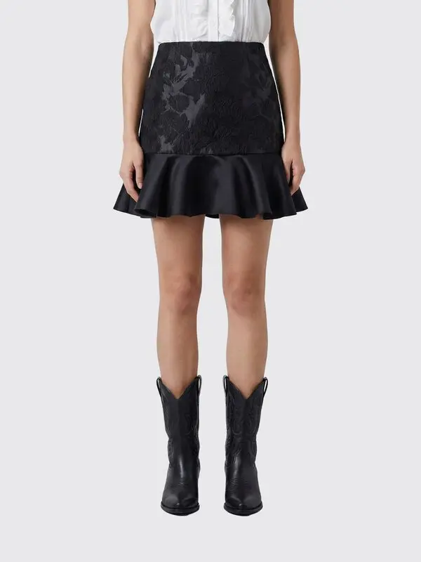 GANNI Crêpe Mini Skirt