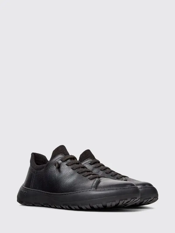 Camper Peu Serra Grained Leather Slip-on Sneakers With Vibram Sole
